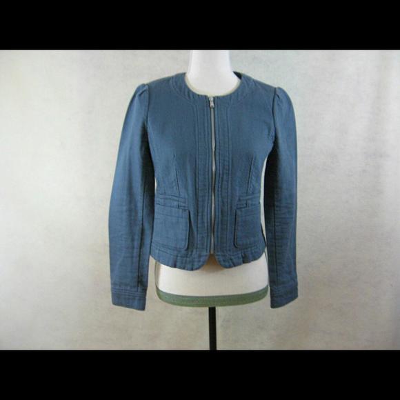 LOFT | Jackets & Coats | Loft Denim Jacket Cropped Waist Light Blue ...